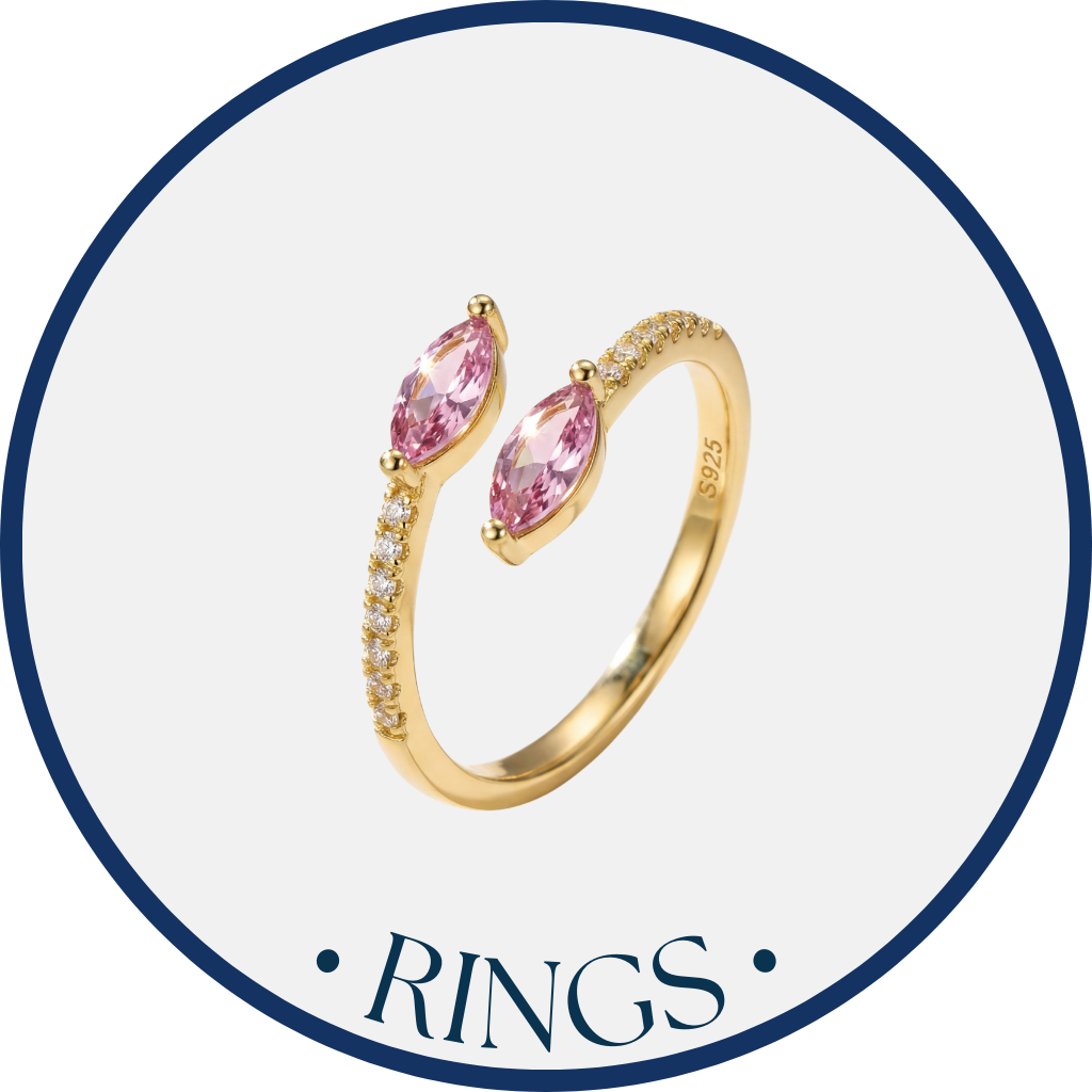 Rings – Prasinous & Coral CharmLab