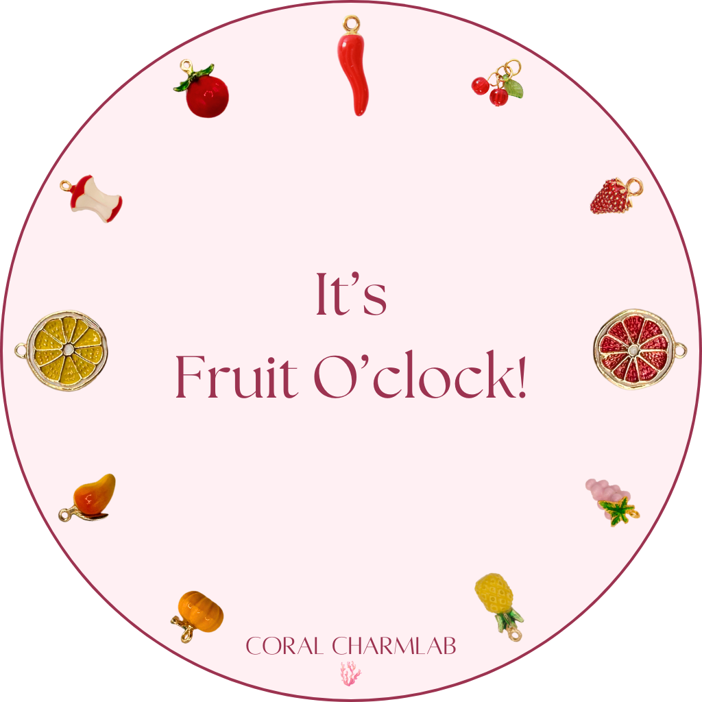 It's Fruit O'clock Charm Collection – Prasinous & Coral CharmLab