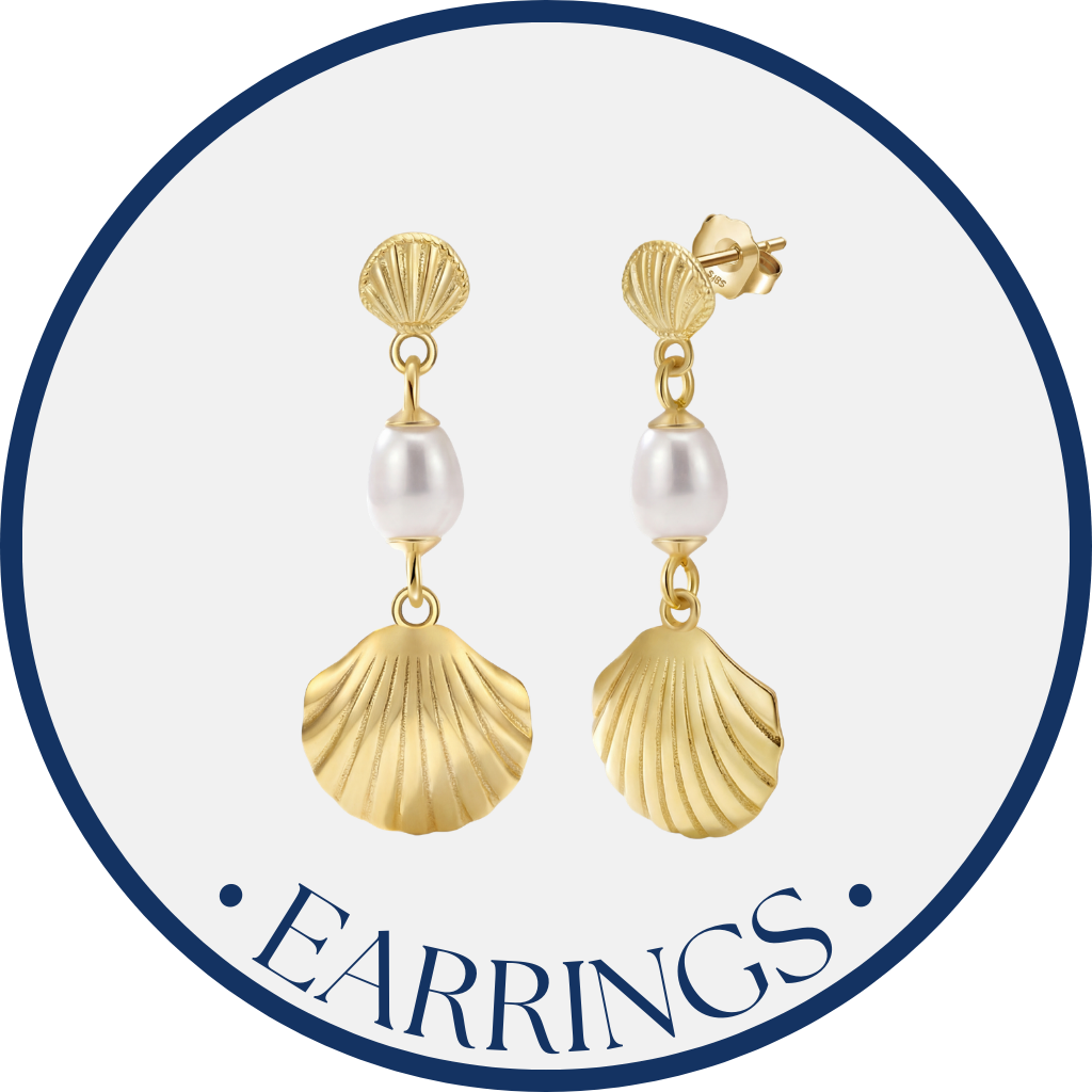 Earrings – Prasinous & Coral CharmLab
